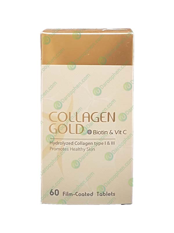 خرید و قیمت کلاژن گلد بیوتین + ویتامین C آدریان 60عددی | داروفن