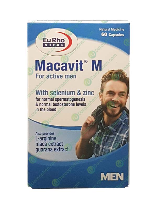 کپسول ماکاویت ام یوروویتال ۶۰ عدد - EuRho Vital Macavit M 60 caps ...